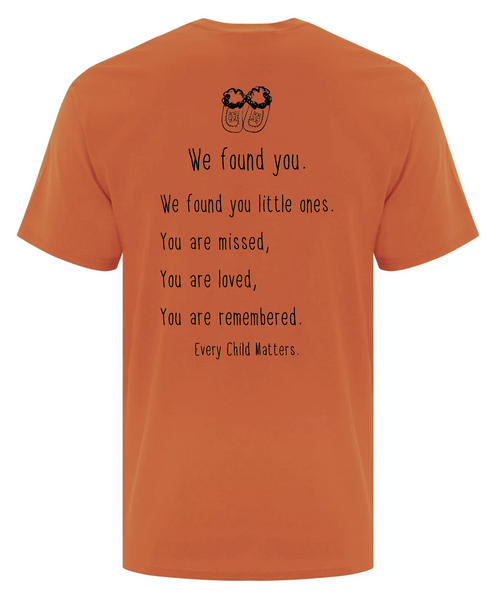 Orange Shirt- Every Child Matters – Erasmus Apparel Ltd